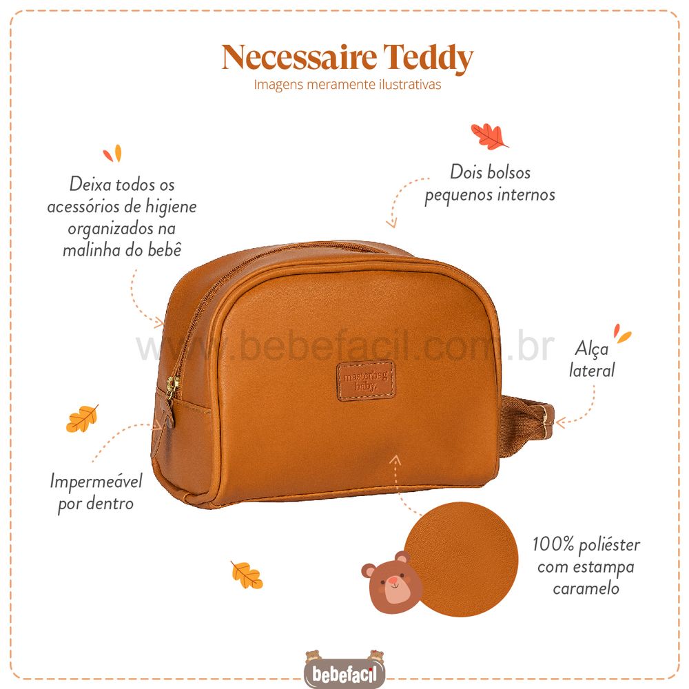 Necessaire para bebê Teddy - Masterbag - lojabolsamaternidade